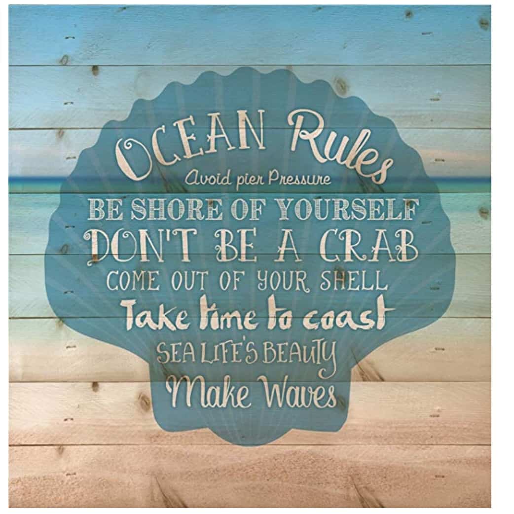 Seashell Wood Pallet Beach Sign - Coastal Cheryl